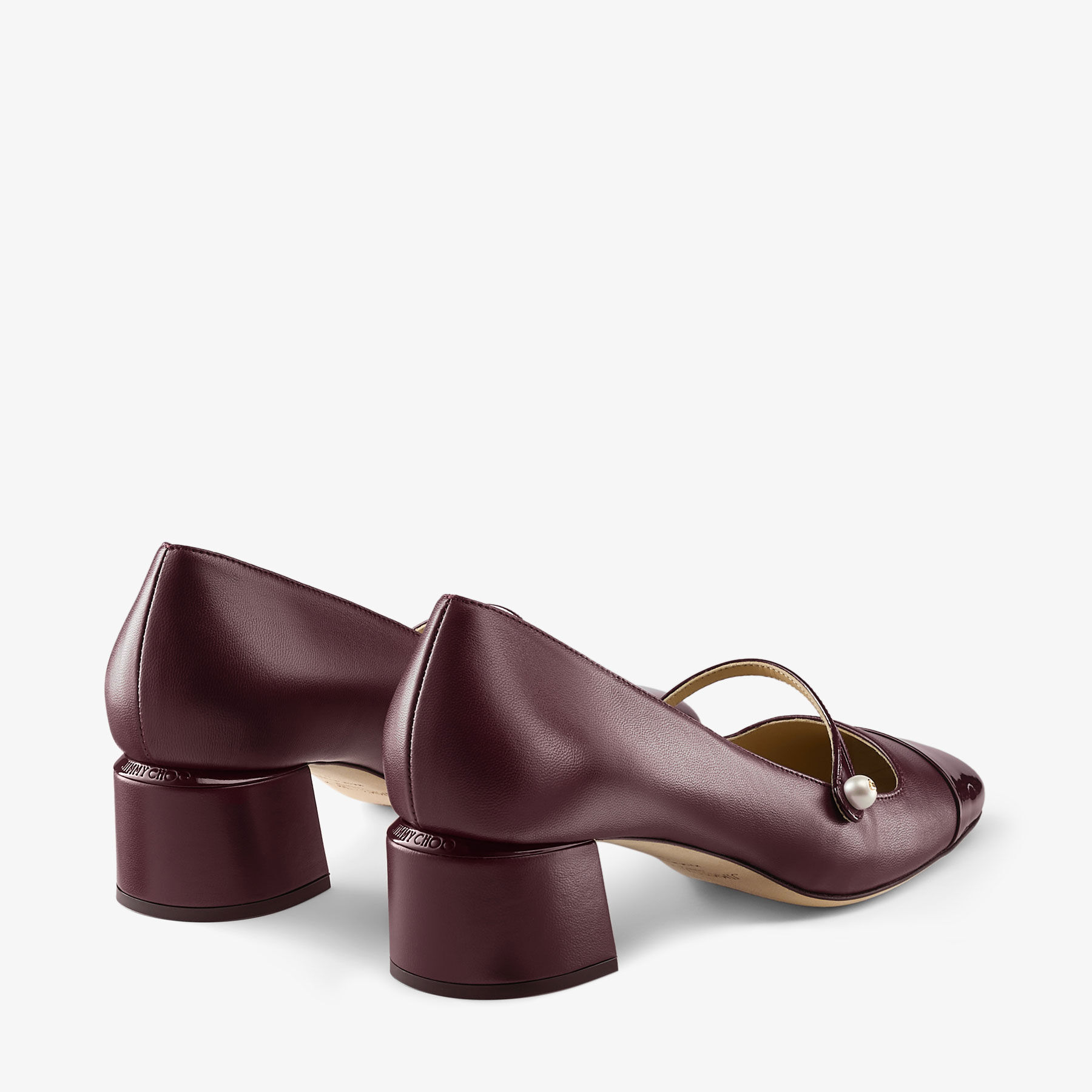 Elisa 45 | Garnet Patent Leather Pumps | JIMMY CHOO