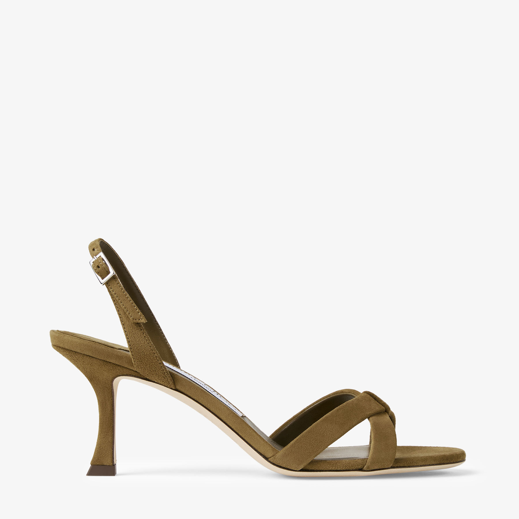 Elsy 70 |Caper Green Suede Crossover Slingback | JIMMY CHOO CA