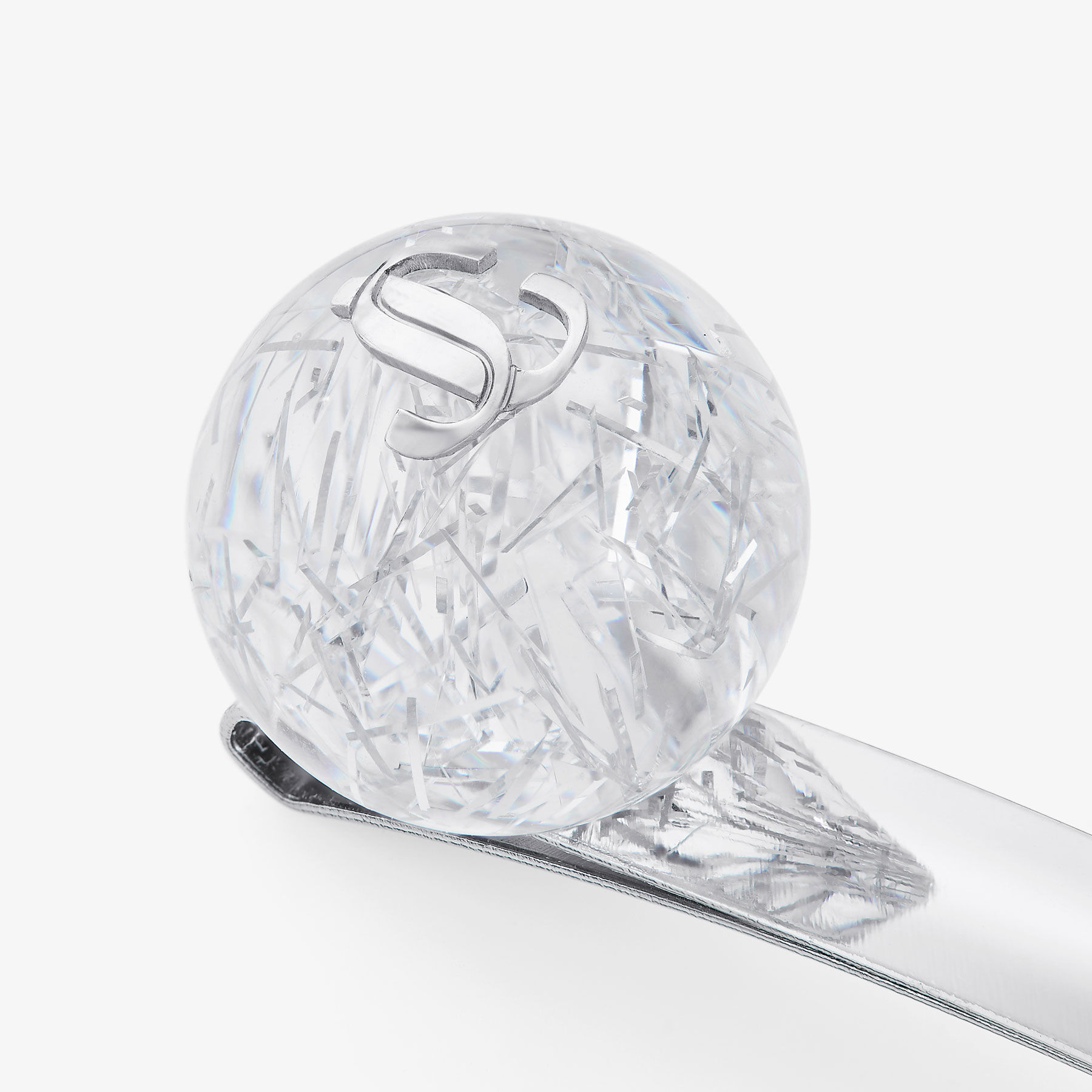 Hair Slide | Silver-Finish Pave Crystal Hair Slide | JIMMY CHOO