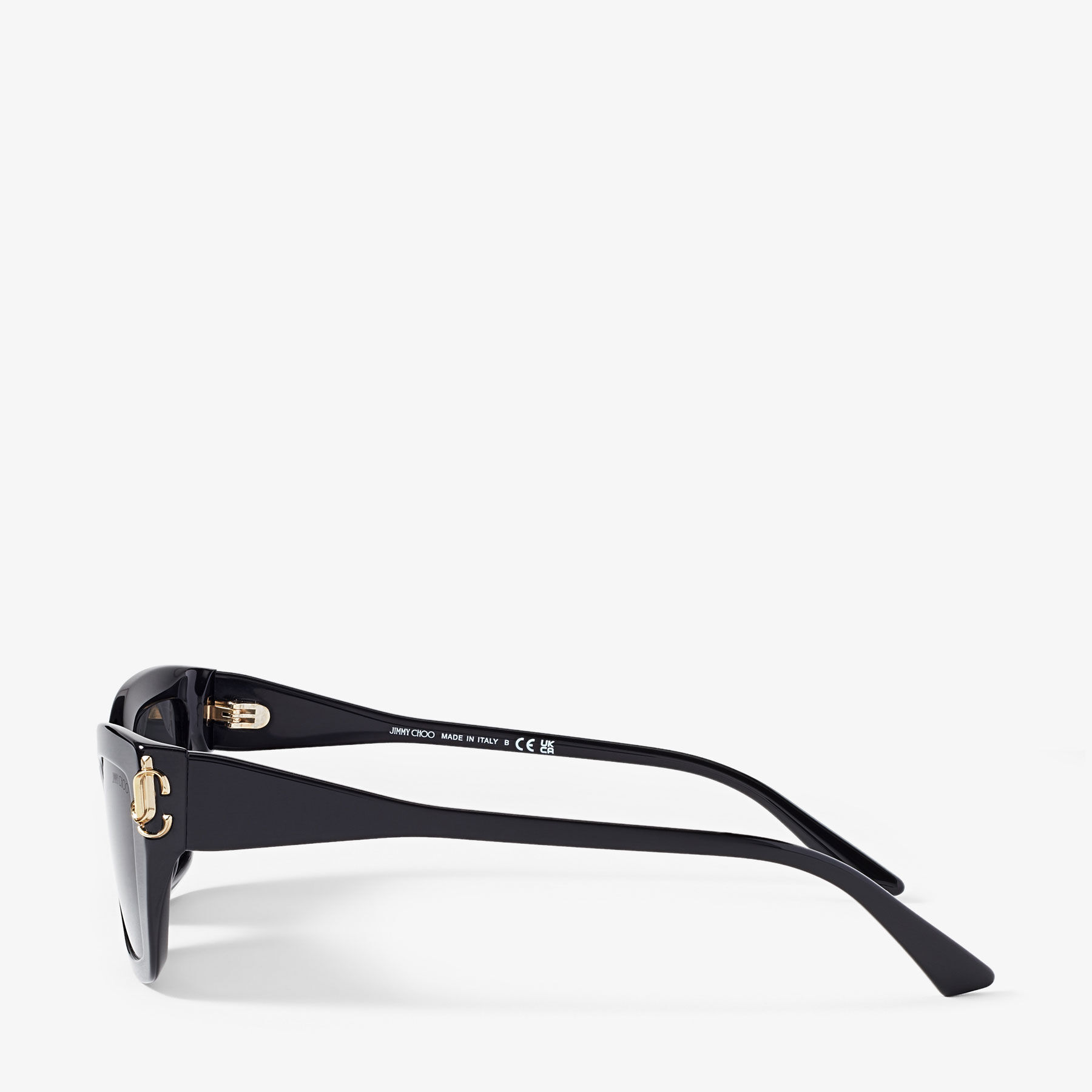 Isla | Black Cat Eye Sunglasses | JIMMY CHOO