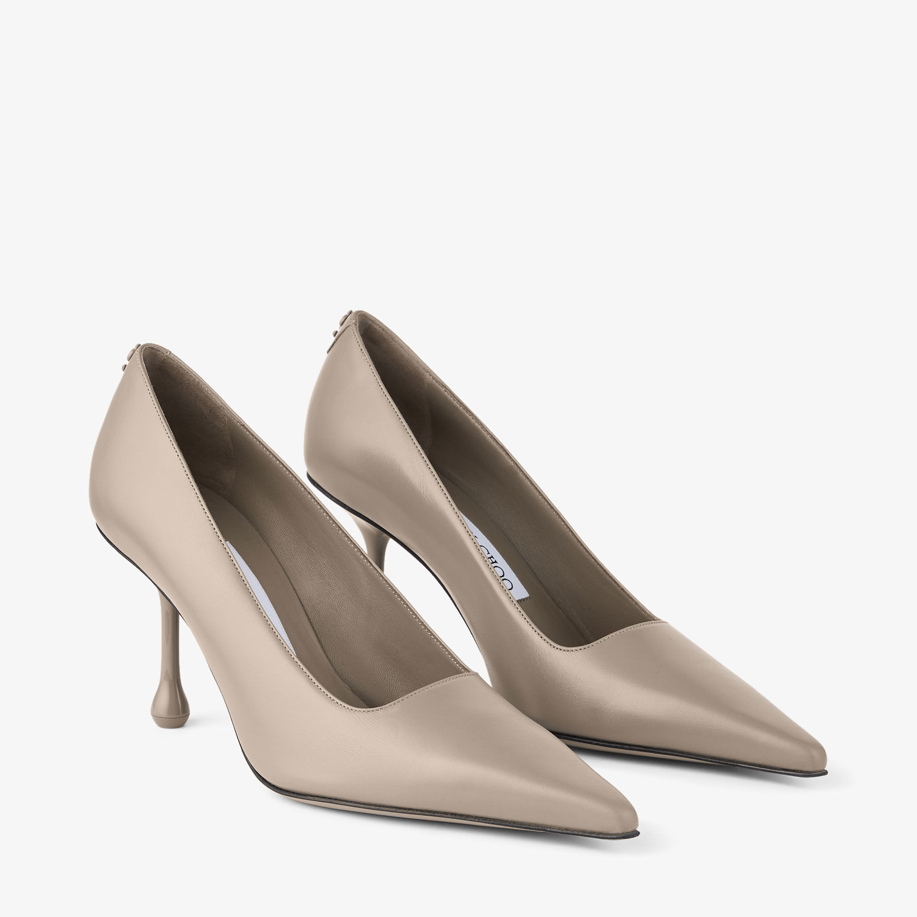 Ixia 80 | Taupe Leather Pumps | JIMMY CHOO