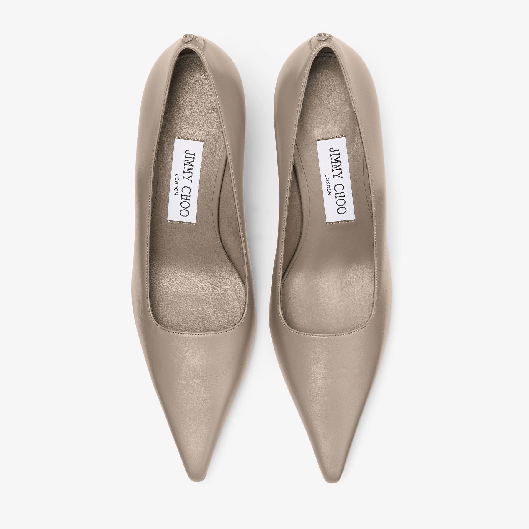 Ixia 80 | Taupe Leather Pumps | JIMMY CHOO