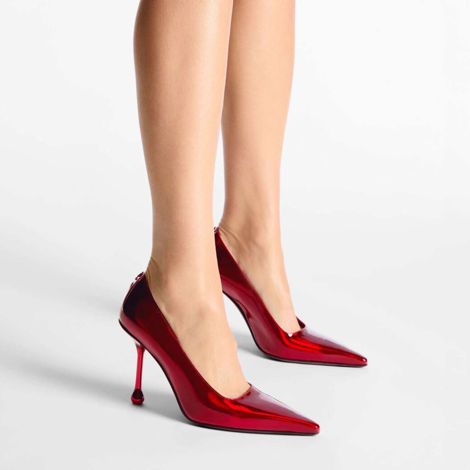 Ixia 95 | Ruby Red Leather Pumps | JIMMY CHOO