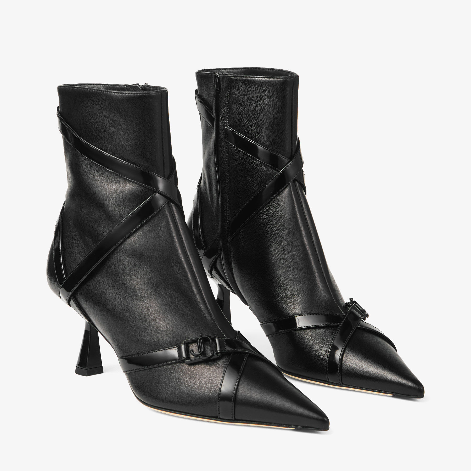 Jemima Anke Boot 65 | Black Leather Ankle Boots | JIMMY CHOO CA