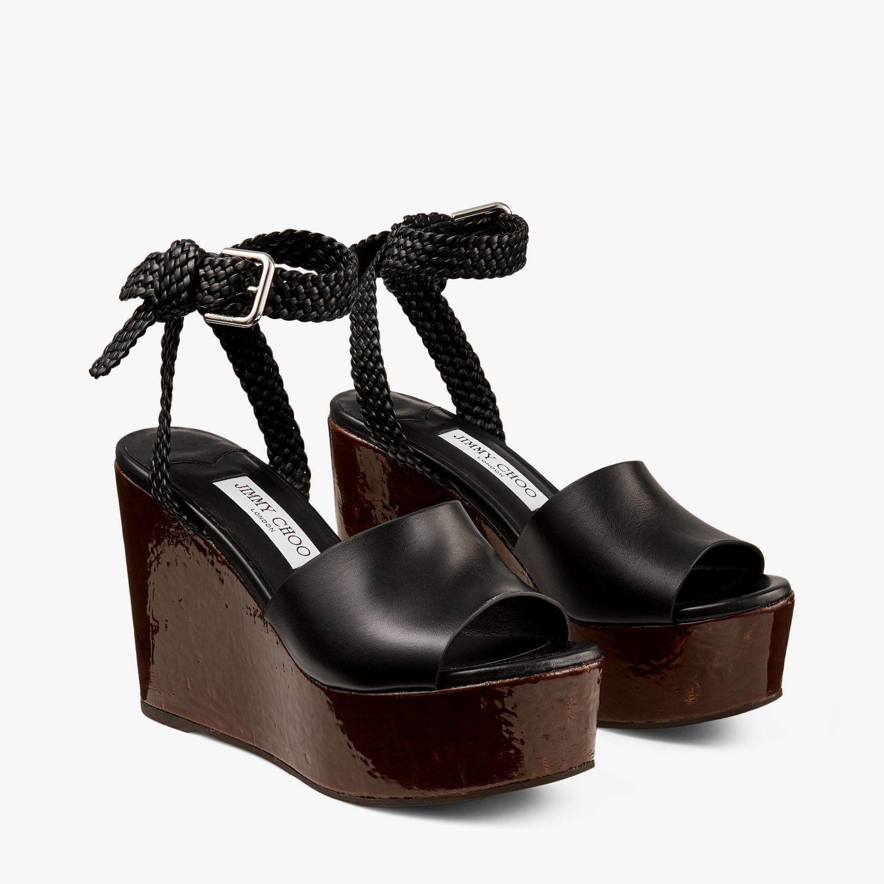 Jimmy Choo Black Wedges