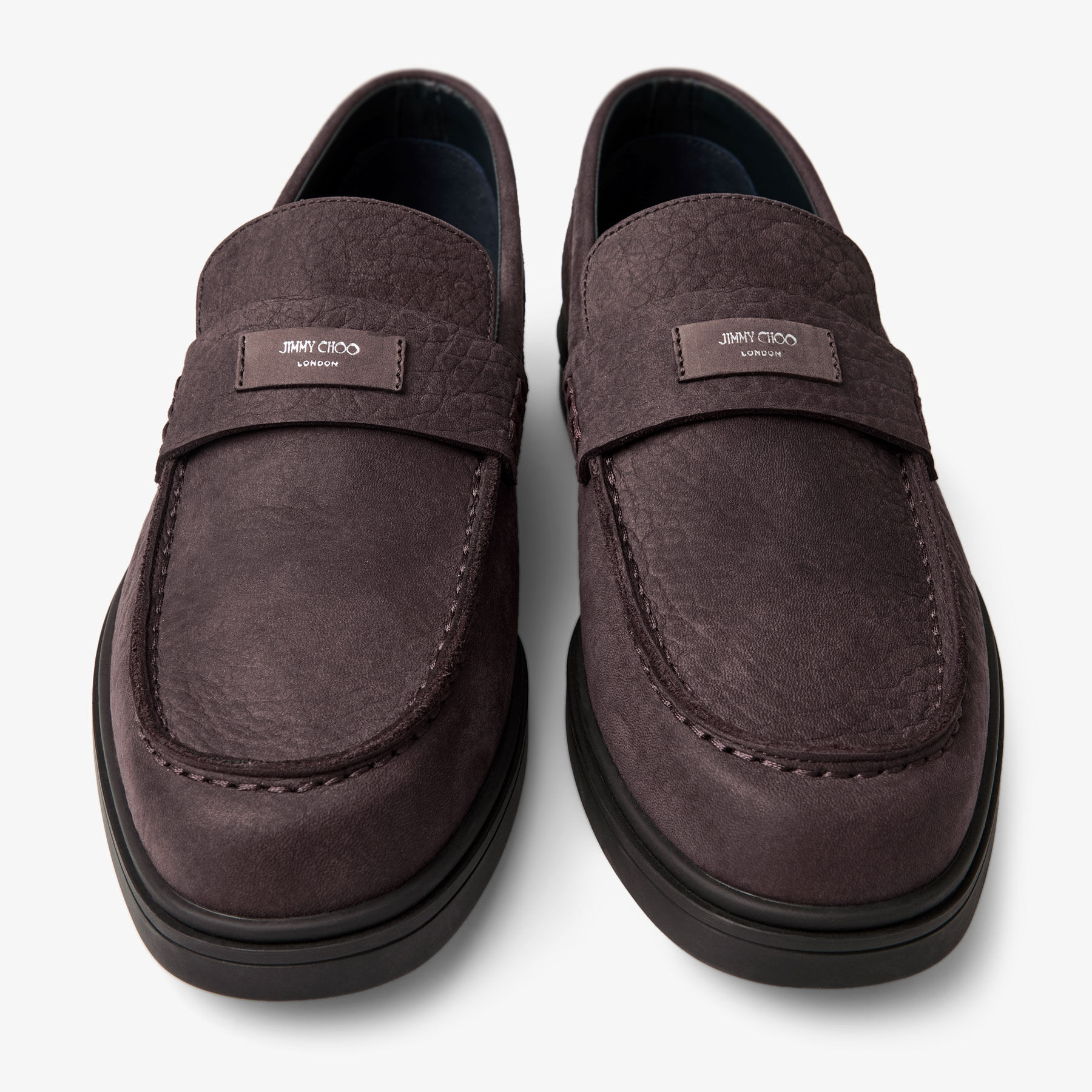 Josh Driver | Oxblood Embossed Nubuck Leather Shoes | JIMMY CHOO