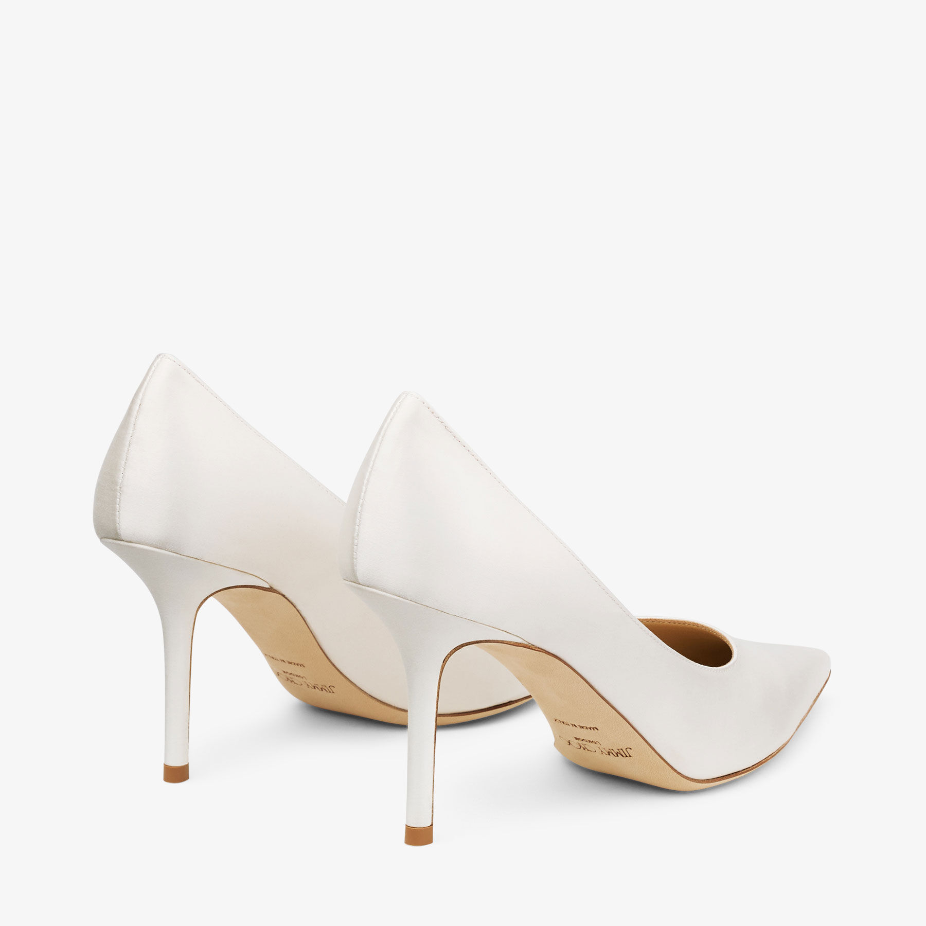 Love 85 | Ivory Satin Pumps | JIMMY CHOO