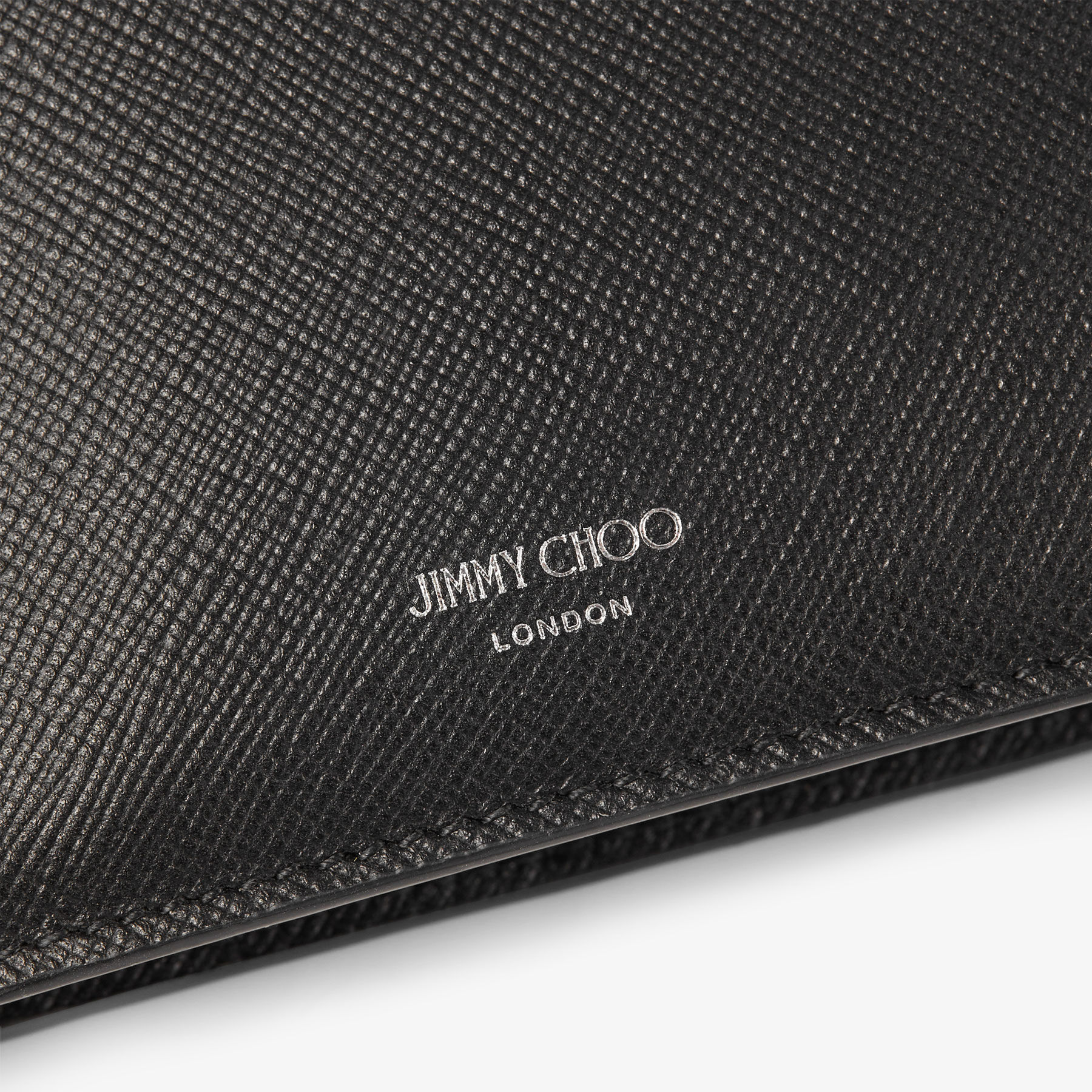 LUKA | Black Textured Leather Studded Wallet | Autumn Collection ...