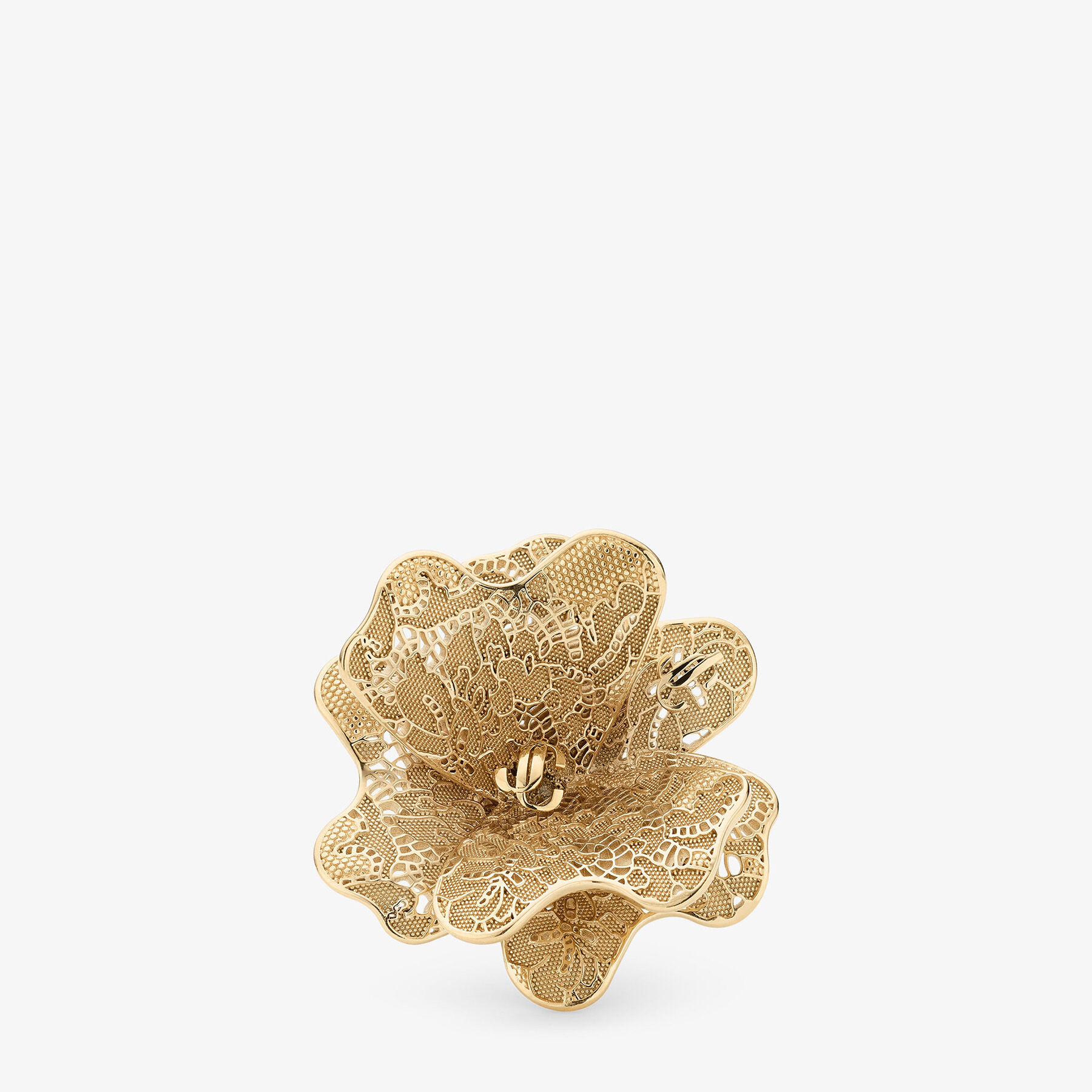 Maxi Corsage Ring | Gold Finish Metal Corsage Ring | JIMMY CHOO