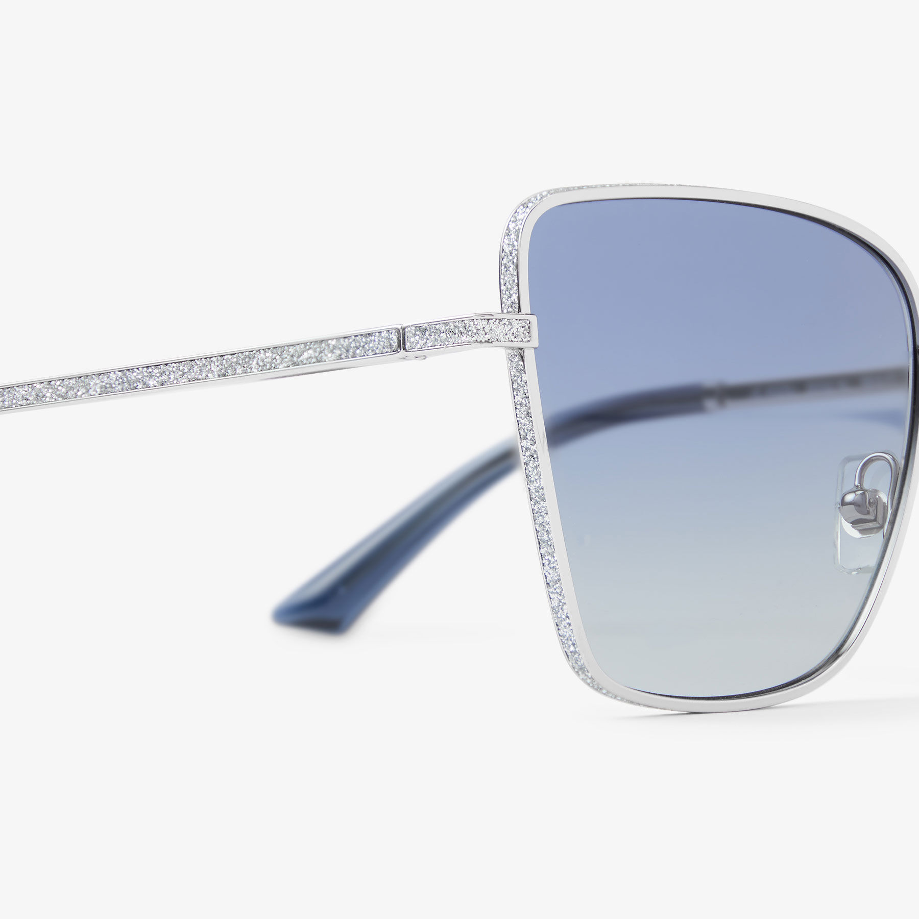Orli | Silver Square Sunglasses | JIMMY CHOO