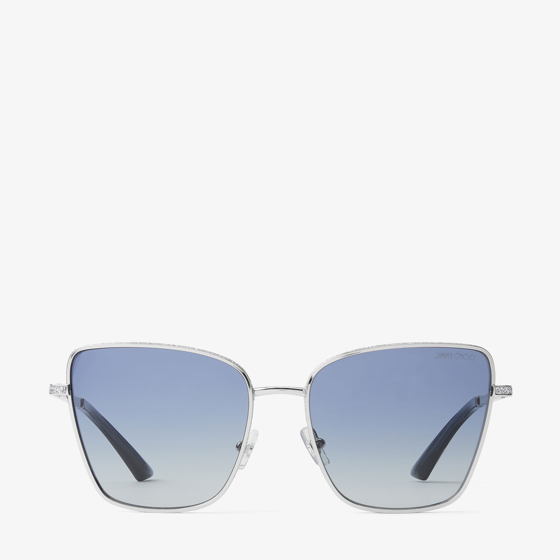 Orli | Silver Square Sunglasses | JIMMY CHOO