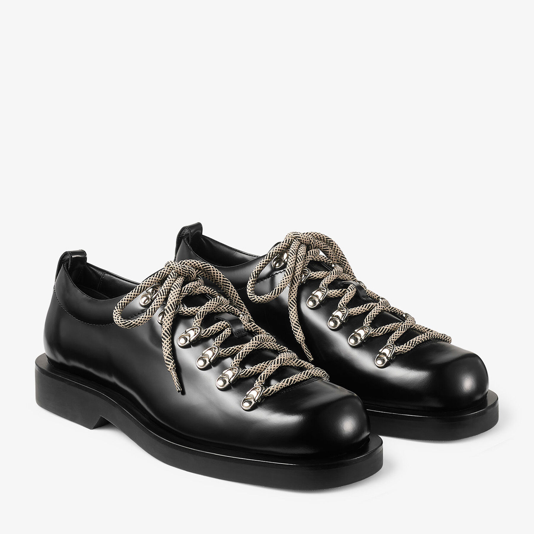 Reeves Lace Up | Black Calf Leather Lace Up Shoes | JIMMY CHOO