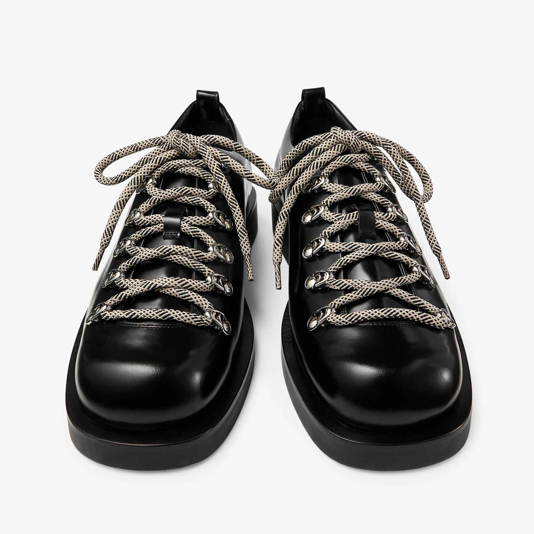 Reeves Lace Up | Black Calf Leather Lace Up Shoes | JIMMY CHOO