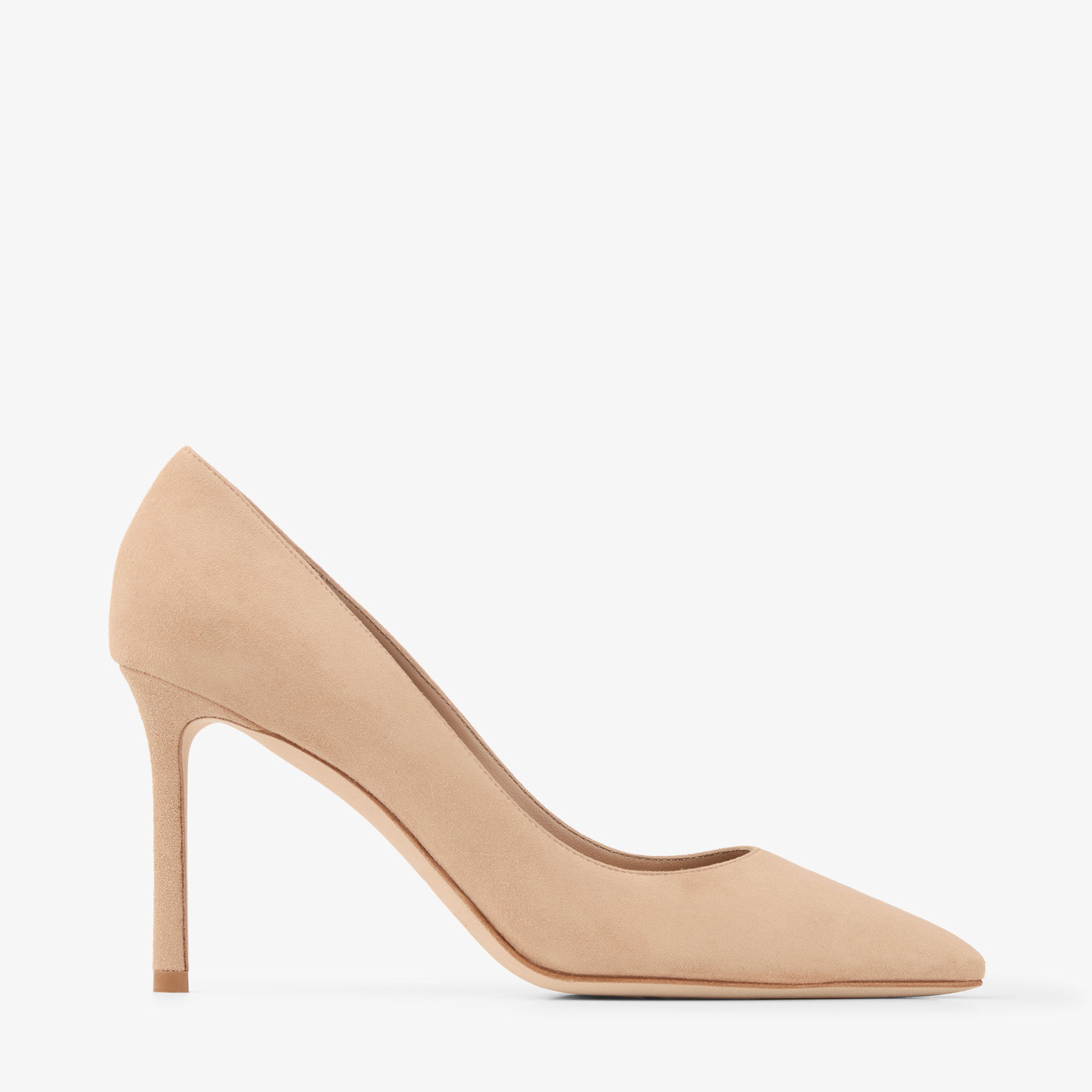Romy 85 | Escarpins en suède ton sur ton chai | JIMMY CHOO
