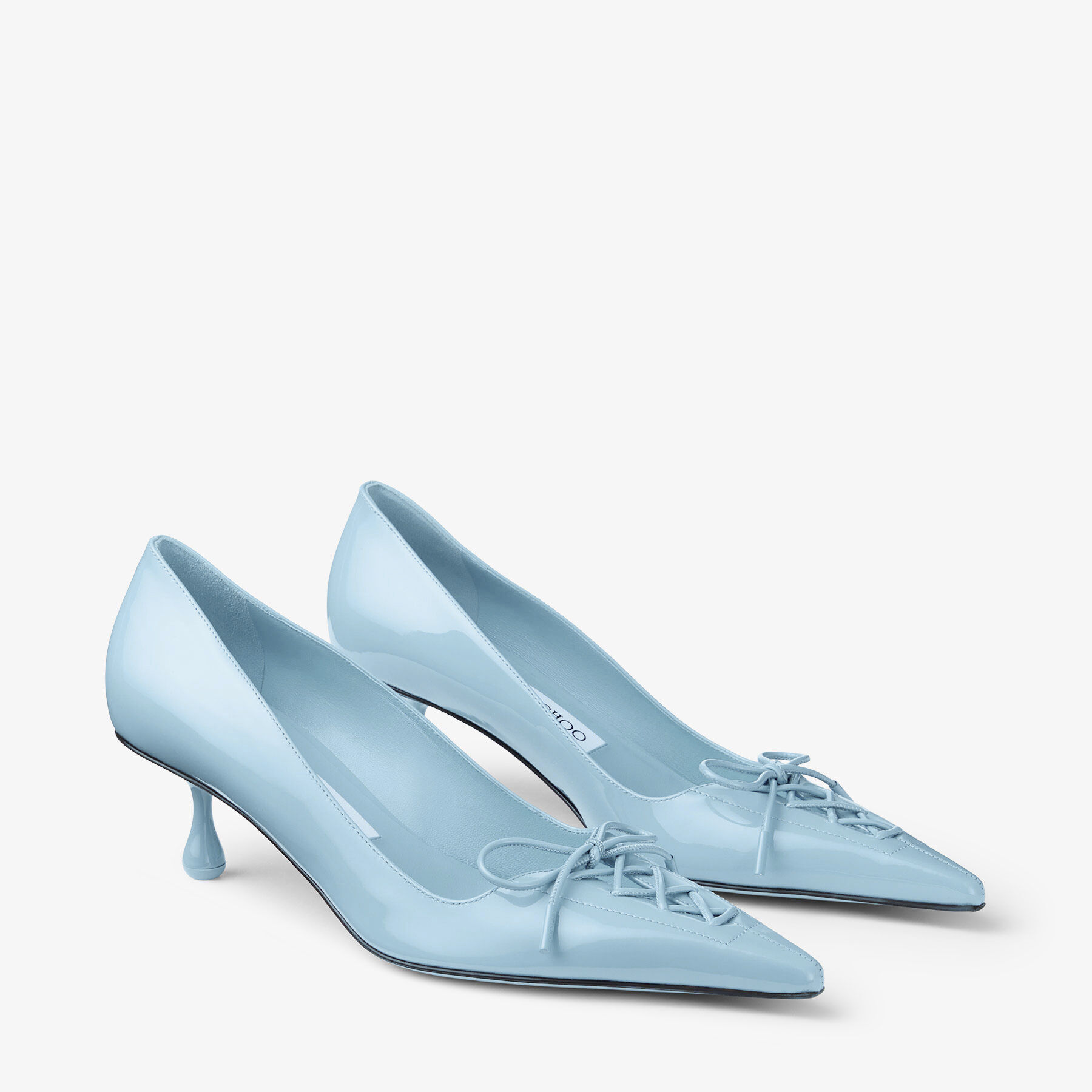 Scarlett 50 | Dusty Blue Patent Leather Pumps | JIMMY CHOO