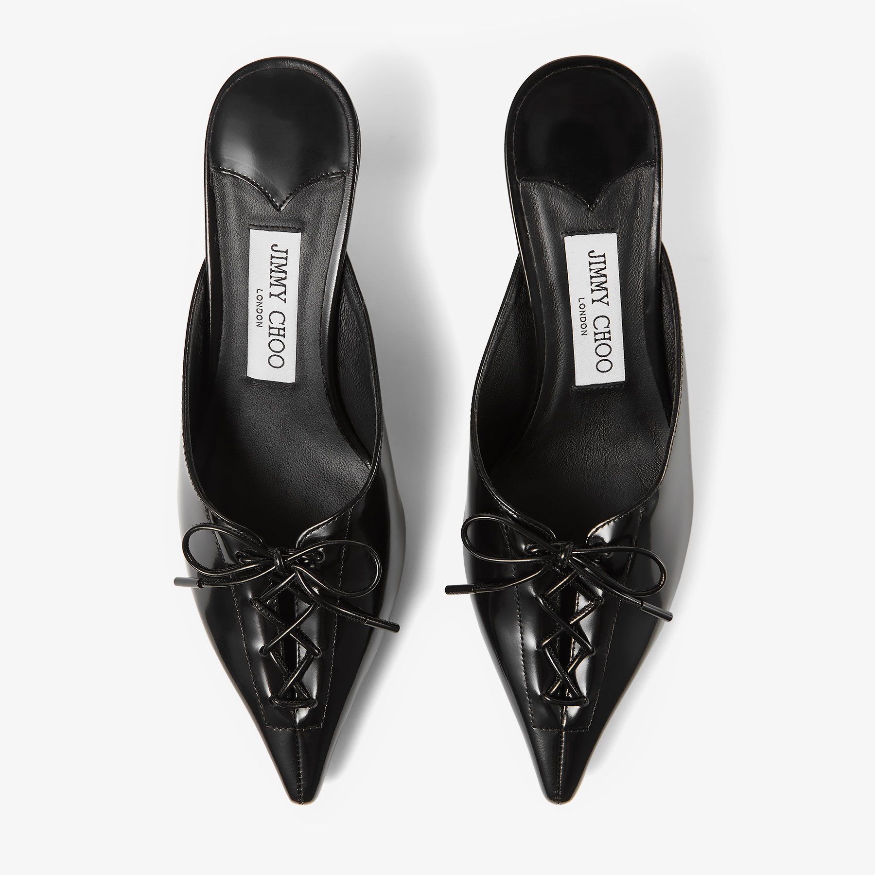 Scarlett Mule 50 | Black Soft Spazzolato Leather Mules | JIMMY CHOO CA