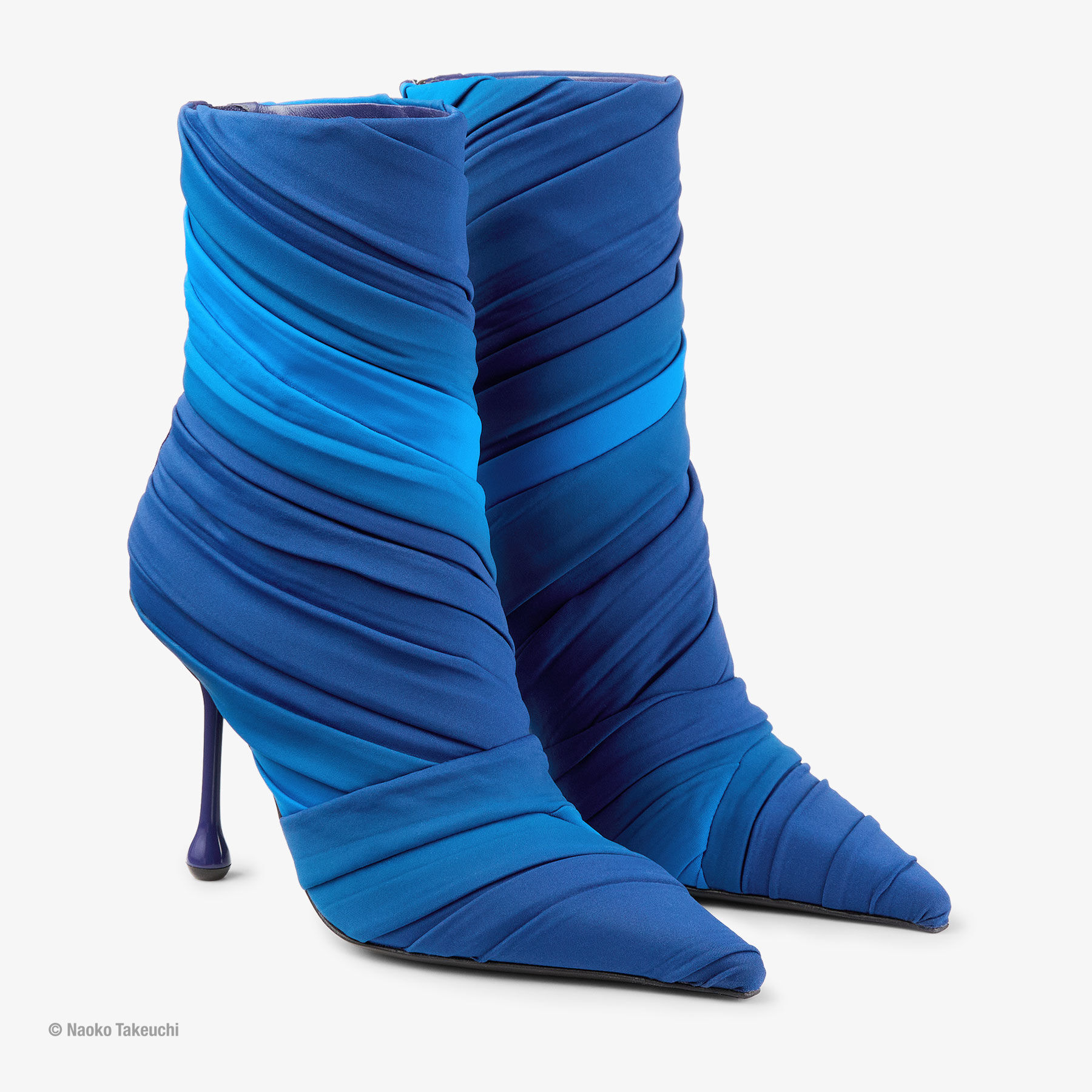 Sailor Uranus Boot 95 | Blue Degrade Lycra Boot | JIMMY CHOO