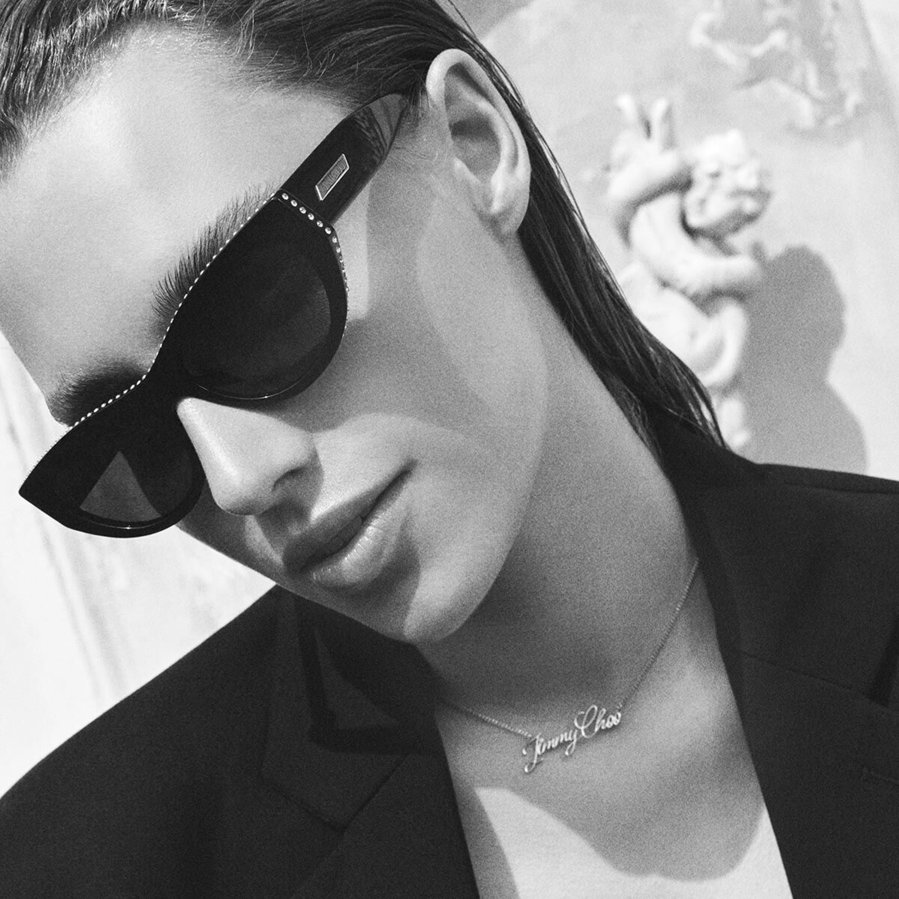 Vale | Blue Cat Eye Sunglasses | JIMMY CHOO