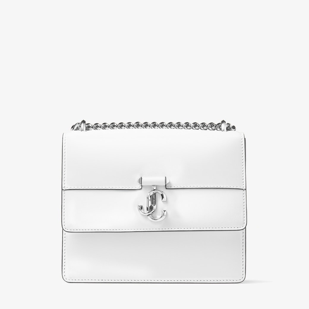 AVENUE MINI SHLDR | Black Leather Mini Shoulder Bag with JC Emblem ...